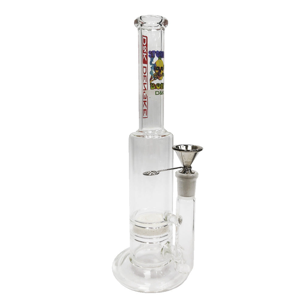 Bong D&K Dengke Grande: Diseño Variado, Quemador Metal